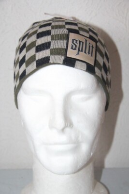 Original SPLIT Bonnet Rotten Beige carreaux Beige Marrons noirs TU neuf ...