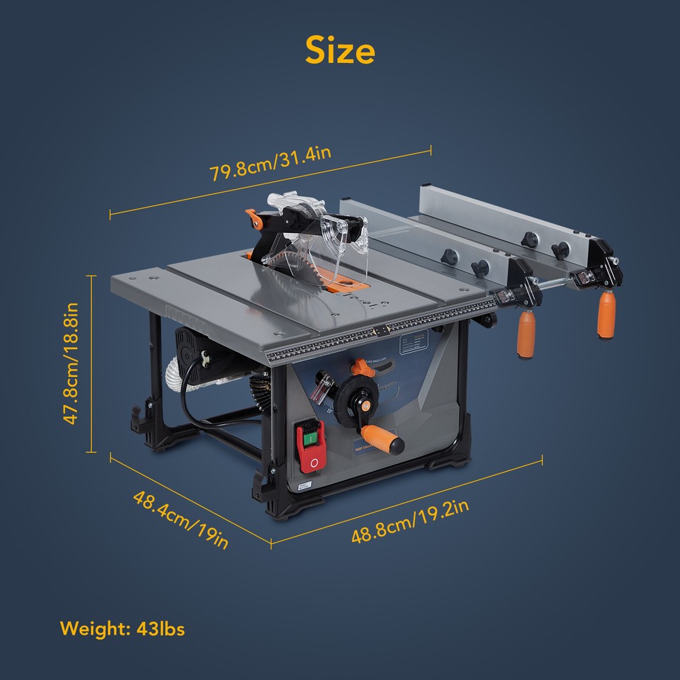 15 Amp Mini Portable Precision Table Saw Woodworking DIY Bench Saw ...