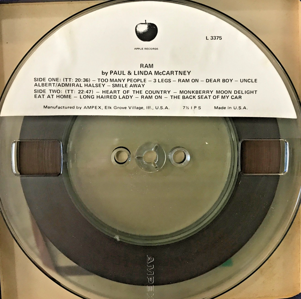 Mega RARE 7-1/2ips RAM Paul & Linda McCartney Uncle Albert Reel Tape | eBay