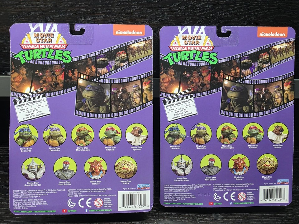 Teenage Mutant Ninja Turtles Movie Star Reissue Complete Set Of 9 ...
