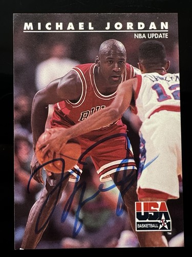 1992 Skybox USA MJ23 hard Signed. Authentic | eBay