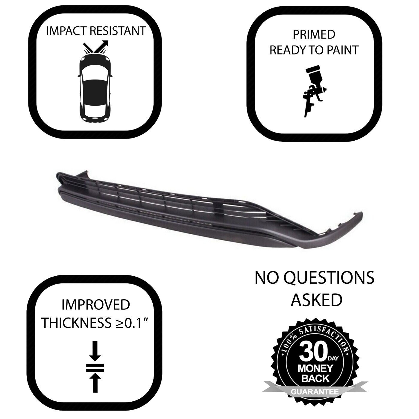 Front Lower Bumper Cover For 2020-2021 Toyota Highlander Primed ...