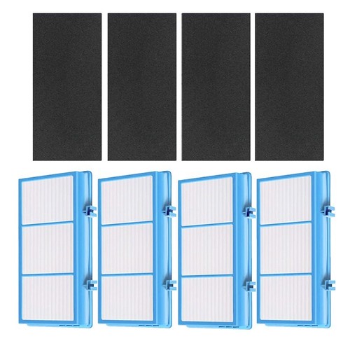 4 Pack HAPF30AT HEPA & Carbon Filter Set for Holmes AER1 HAP242-NUC Air ...