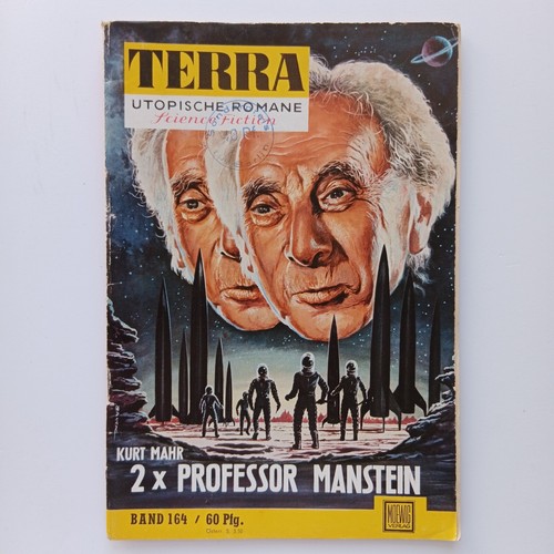 Terra novelas utópicas 164, 2x Professor Manstein - Kurt Mahr, Moewig ...