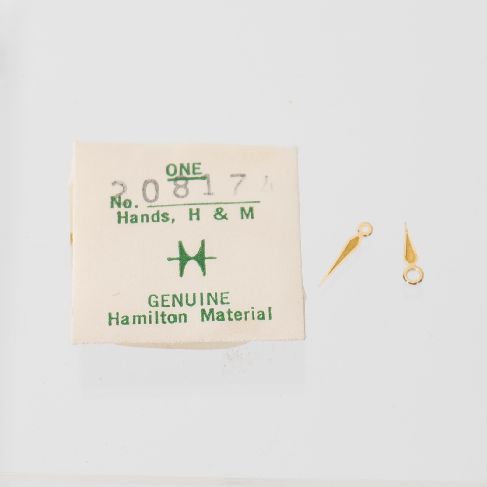 Hamilton Watch Hands No. 208174 Original Pair Hour Minute Watchmaker ...