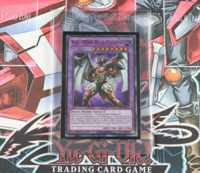 Yugioh Evil Hero Wild Cyclone LDS3-EN030 1st Edition RED Ultra Rare | eBay