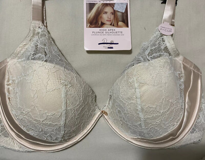 M&S ROSIE AUTOGRAPH LUXURIOUS SILK & LACE HIGH APEX PLUNGE Bra in ...
