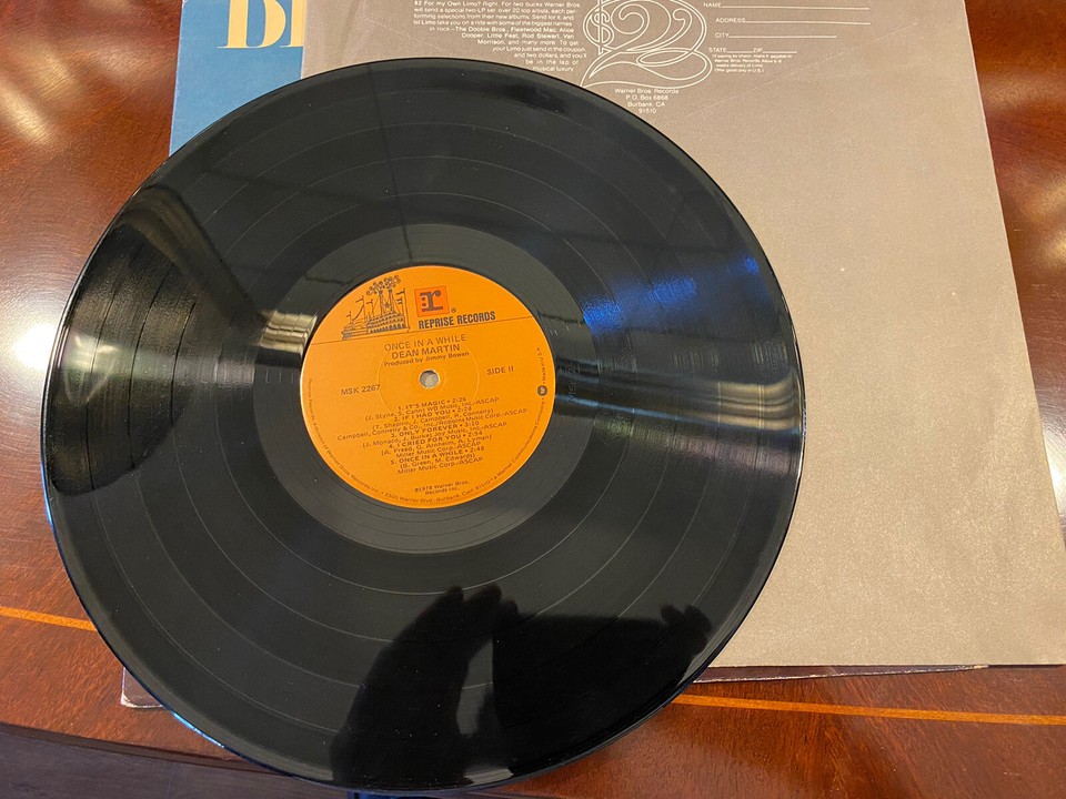 Dean Martin Once In A While Promo LP 1978 Reprise VG/VG+ | eBay
