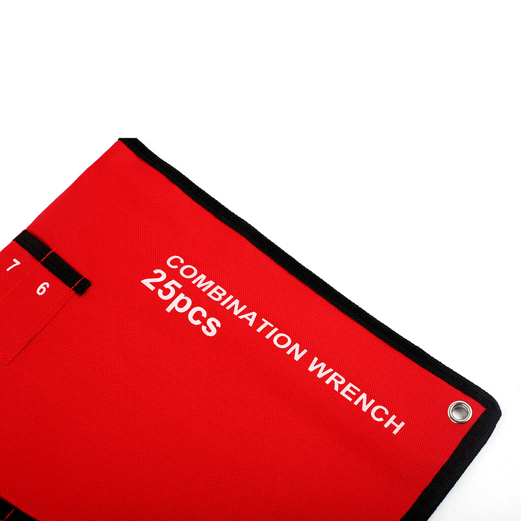 25 Pocket Canvas Spanner Wrench Storage Bag Tidy Roll Up Organizer ...