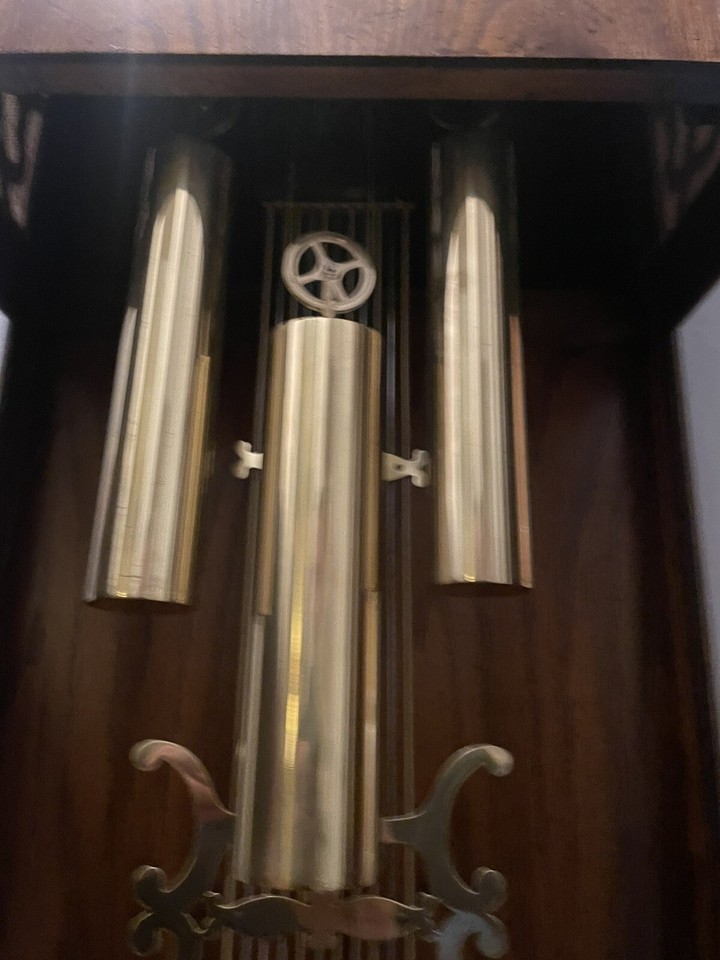 Pearl Grandfather Clock - 1982 - Excellent, Fruitwood - Triple ...