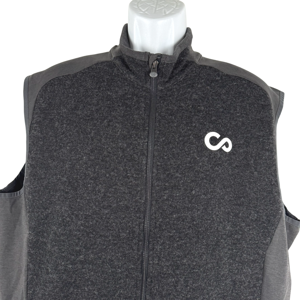 Greyson Sequoia Vest Mens XL Charcoal Black Wool Blend Full Zip CJ-2311 ...