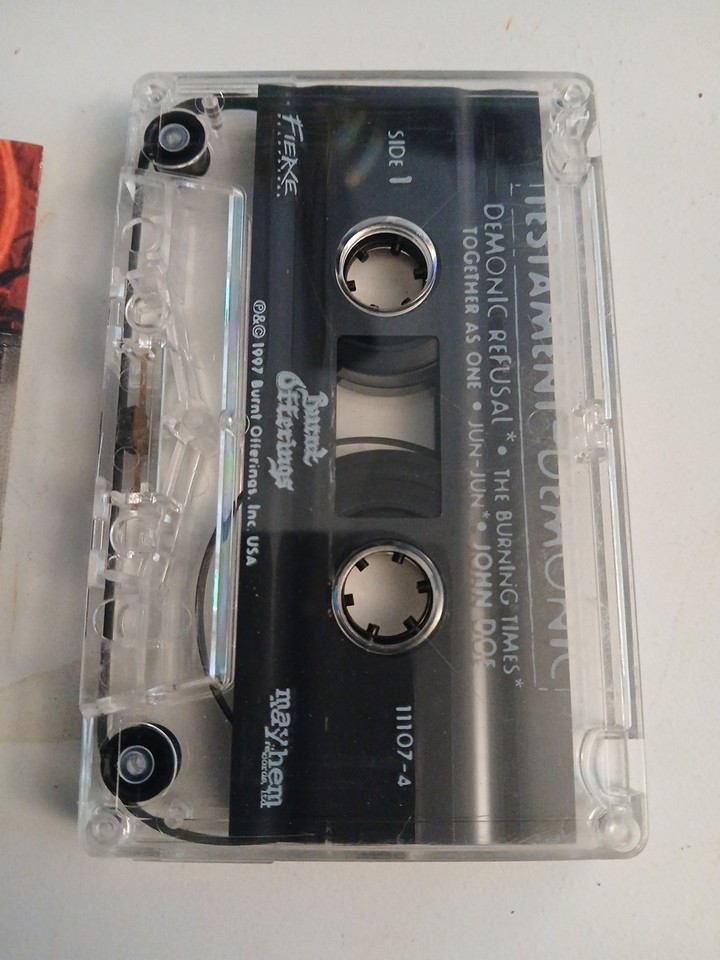 Testament Demonic Cassette (Jun-1997 Fierce) Thrash Metal Used But In ...