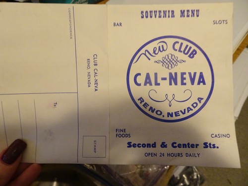 Club Cal Neva Reno Nevada Souvenir Menu / Mailer 1950's | eBay