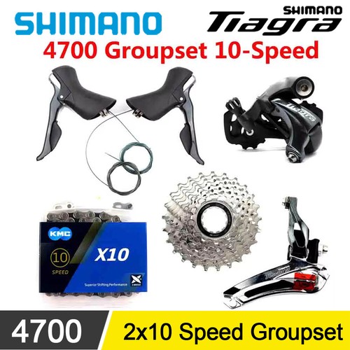 SHIMANO Tiagra 4700 2x10 Speed Groupset Derailleur ROAD Bicycle HG500 ...