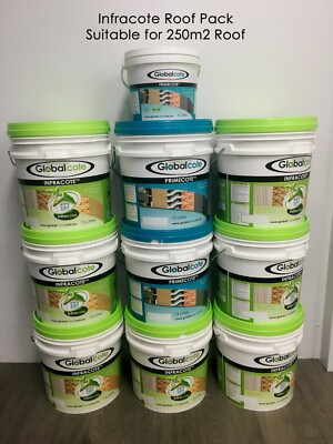 Globalcote Infracote Membrane Roofing Paint Packs Suitable for 250m2 ...