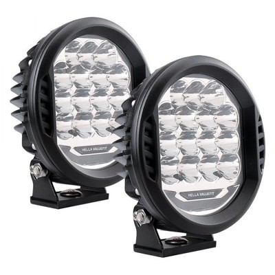 Hella Value Fit 500 6in. 2 x 22.5 W Round Driving Beam LED Lights Kit ...