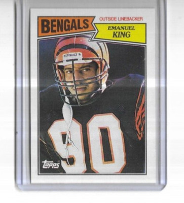 1987 Topps Football #196 Emanuel King Cincinnati Bengals | eBay