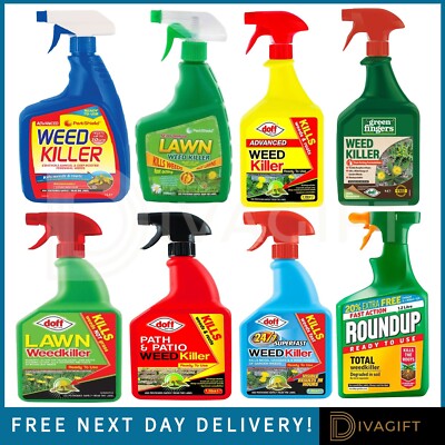 WEEDKILLER LAWN WEED KILLER PATH PATIO ROOT WEEDS KILLER SPRAY EXTRA ...