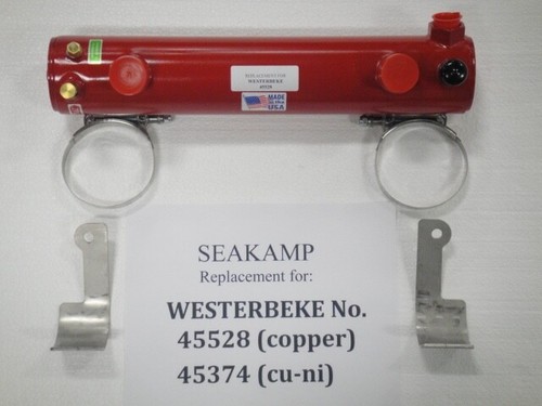 NEW Seakamp Westerbeke 45374 Heat Exchanger 8-10 BTDA 12.5 BTDB 12.6 ...