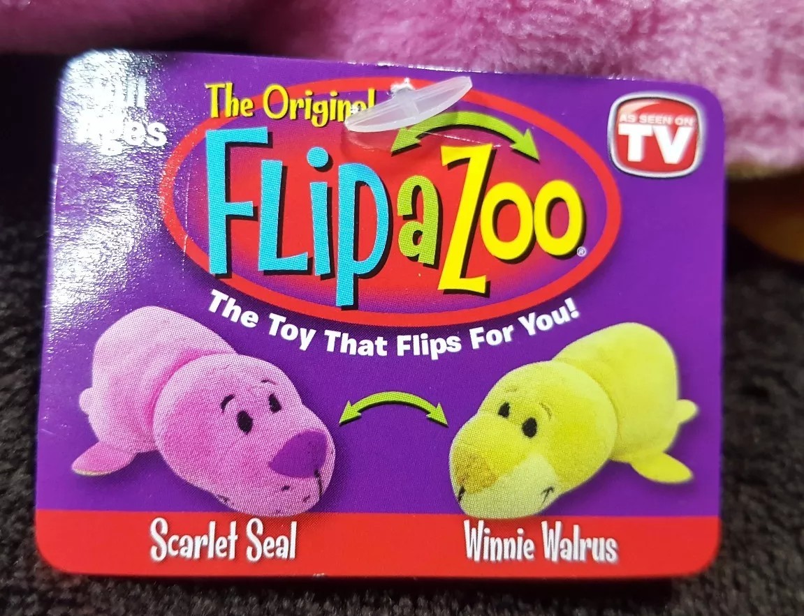 FlipaZoo Little FlipZees 5" Mini Plush ~ SCARLET SEAL / WINNIE WALRUS ...