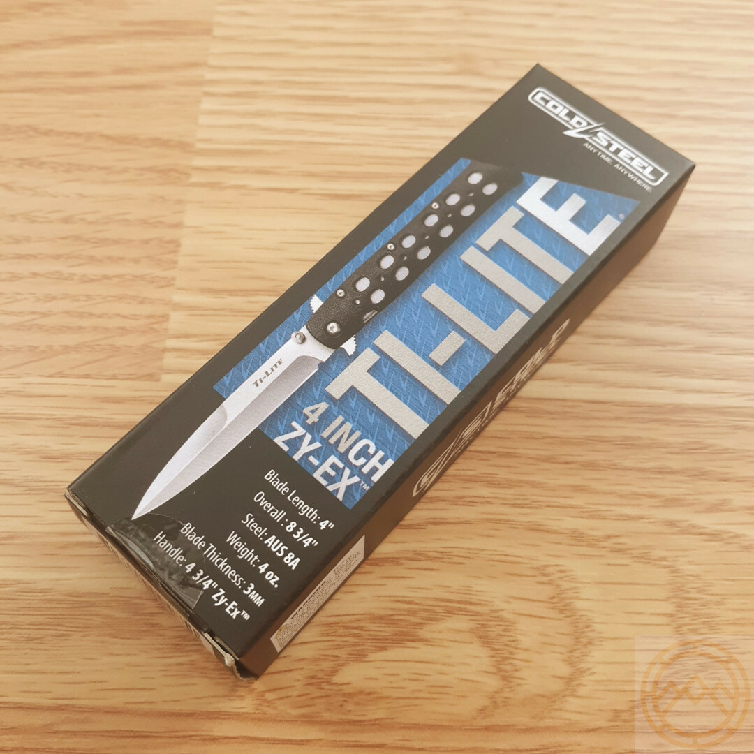 Cold Steel Ti-Lite Folding Knife 4" AUS8A Steel Blade Black Zytel ...