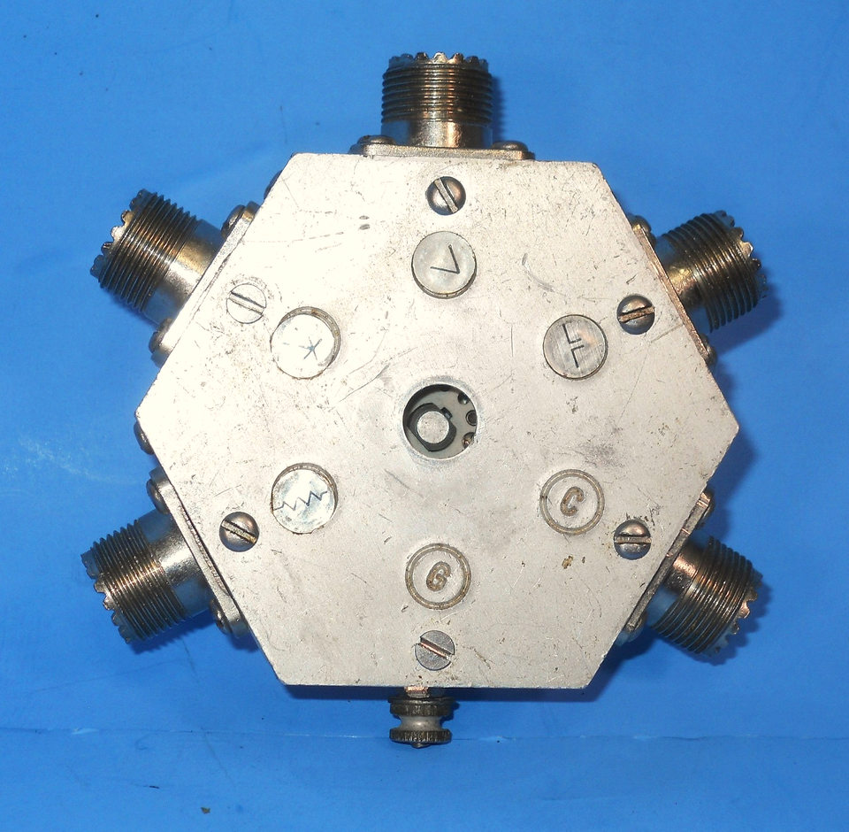 Hi Quality COAX SWITCH 5 Pos UHF Conn Ceramic Wafer Switch B&W 550-A ...