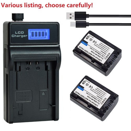 NP-FV50 Battery or charger for Sony HandyCam DCR-SR78 SR77 CX130 DVD810 ...