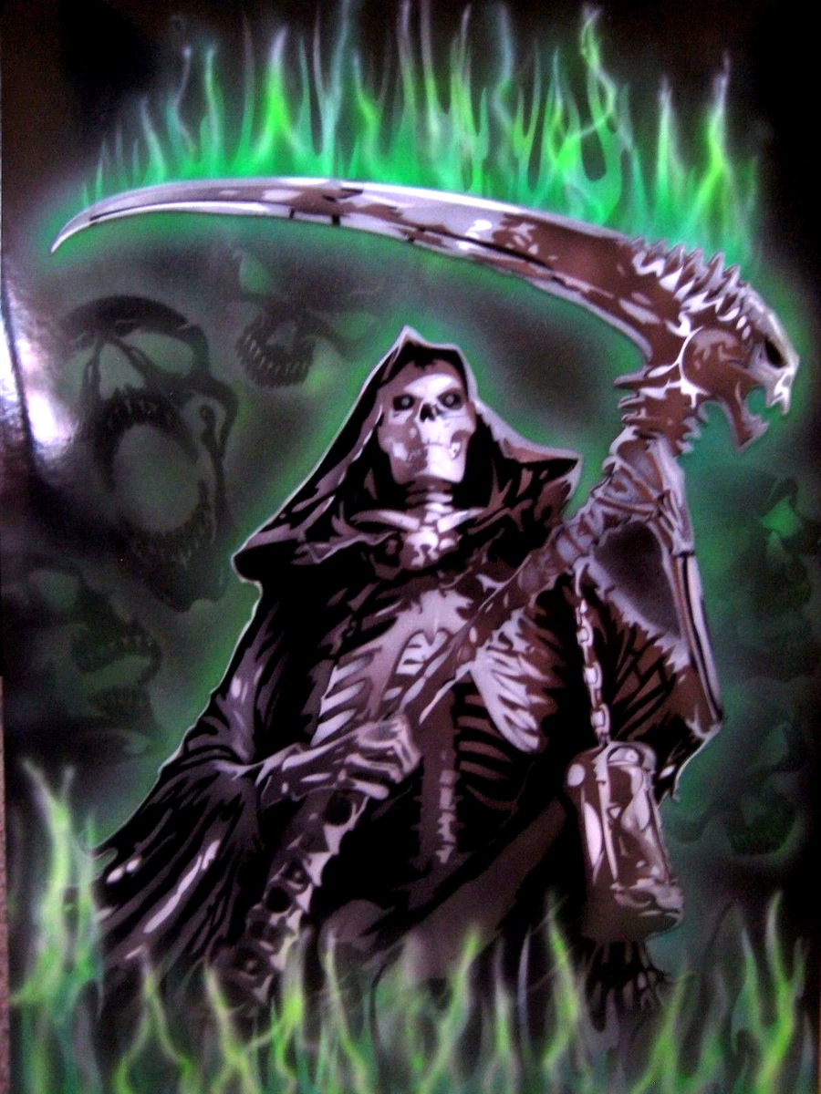 Grim Reaper Airbrush Stencils