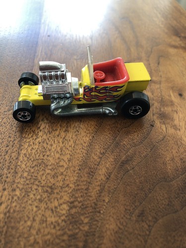 Mattel Hot Wheels T Bucket Roadster Yellow with Flames (1988) | eBay