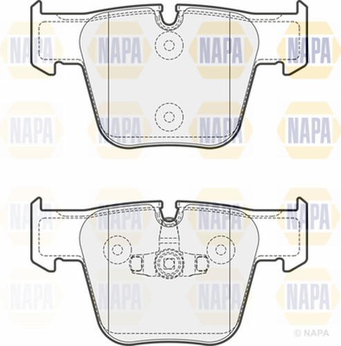 NAPA Front Brake Pads Set Fits Mercedes S-Class 2006-2013 6.0 6.2 ...