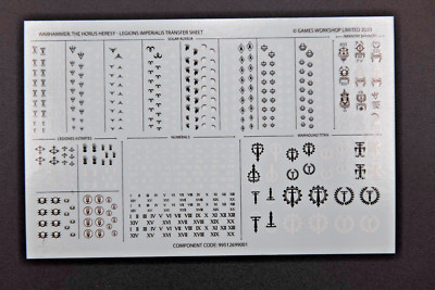 Warhammer Legions Imperialis: Legions Imperialis Transfer Sheet Solar ...