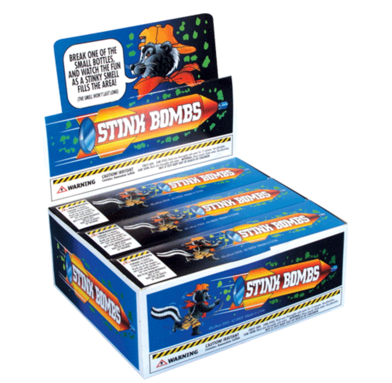 72 STINK BOMBS Glass Vials Fart Bomb Gag Prank Pooter Rotten Eggs New ...