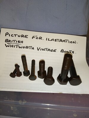 Whitworth Bolts 3/16 X 2full thread old British 8.8pack10 | eBay UK
