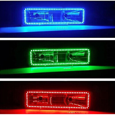 88-98 Chevy GMC Truck Upper Multi-Color Changing LED RGB Headlight Halo ...
