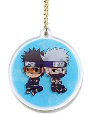 NARUTO Shippuden Kakashi & Obito acrylic plate keychain 6cm | eBay