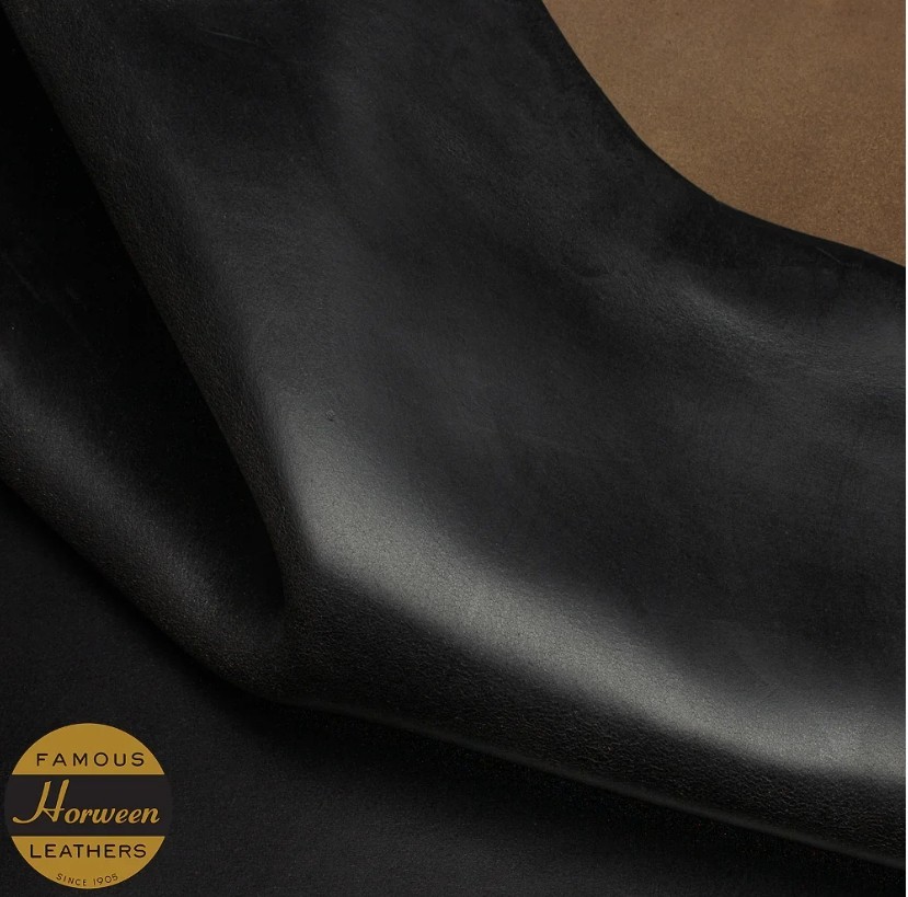 Horween Chromexcel Black Handmade Leather One Piece Watch Strap Vintage ...