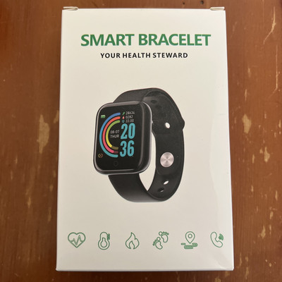 RoHS Brand Smart Watch- Silver & Black- (Smart Bracelet) New in Retail ...