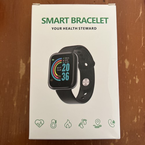 RoHS Brand Smart Watch- Silver & Black- (Smart Bracelet) New in Retail ...