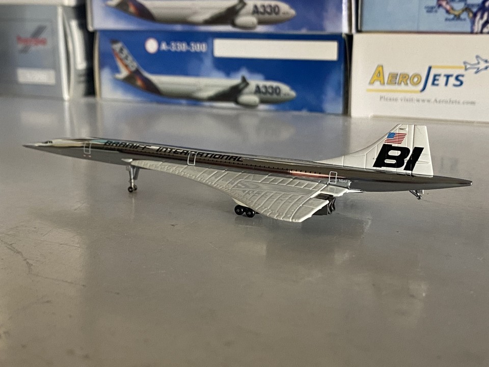 Jet-X Braniff International Concorde 1:400 N94FB JXM139B Chrome ...
