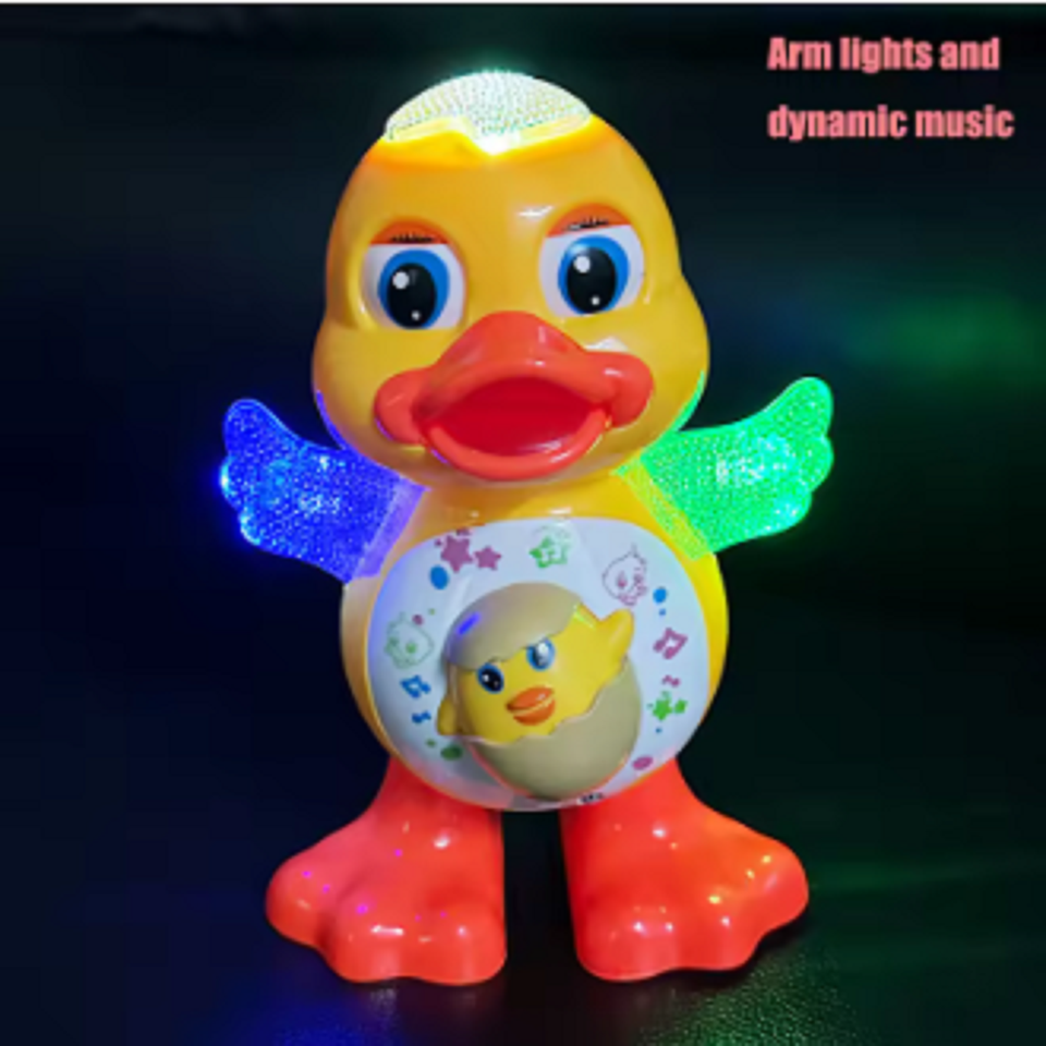 Electric Dancing Duck Musical Toy Light Up Swinging Duck Light ...