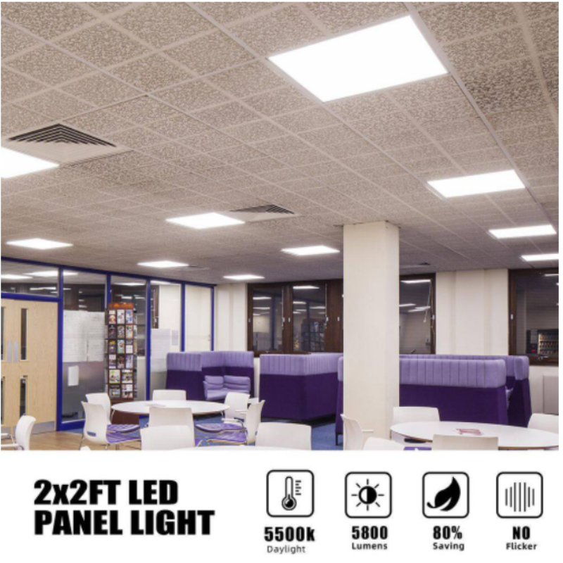 2x2 FT LED Flat Panel Light Dimmable 24x24 inch LED Drop Ceiling Lights ...