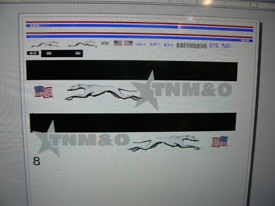 Greyhound TNM&O Bus Decals for 8 inch model | eBay
