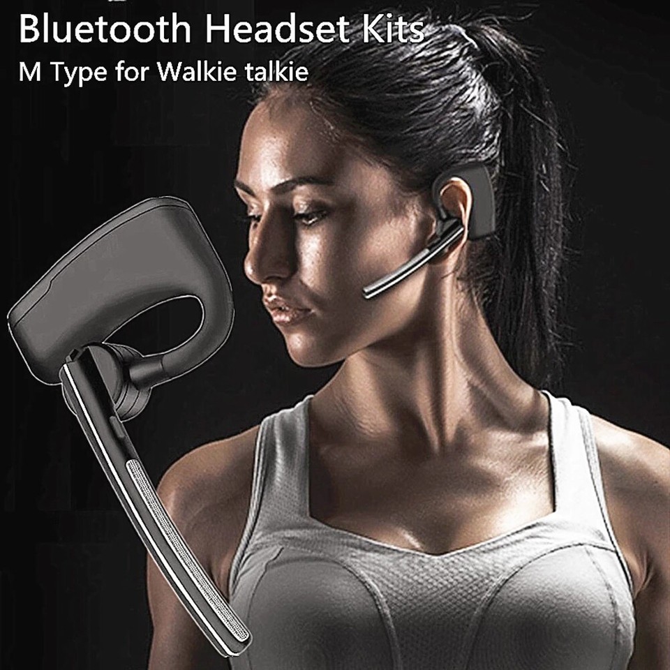 Walkie Talkie Wireless Headset M Plug Bluetooth Two Way Radio For ...