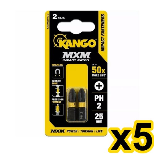 5x Kango 25mm PH2 MXM Fasteners - 2 Pack - KMXM25PH2-2 (Phillips Head: IMPACT) | eBay