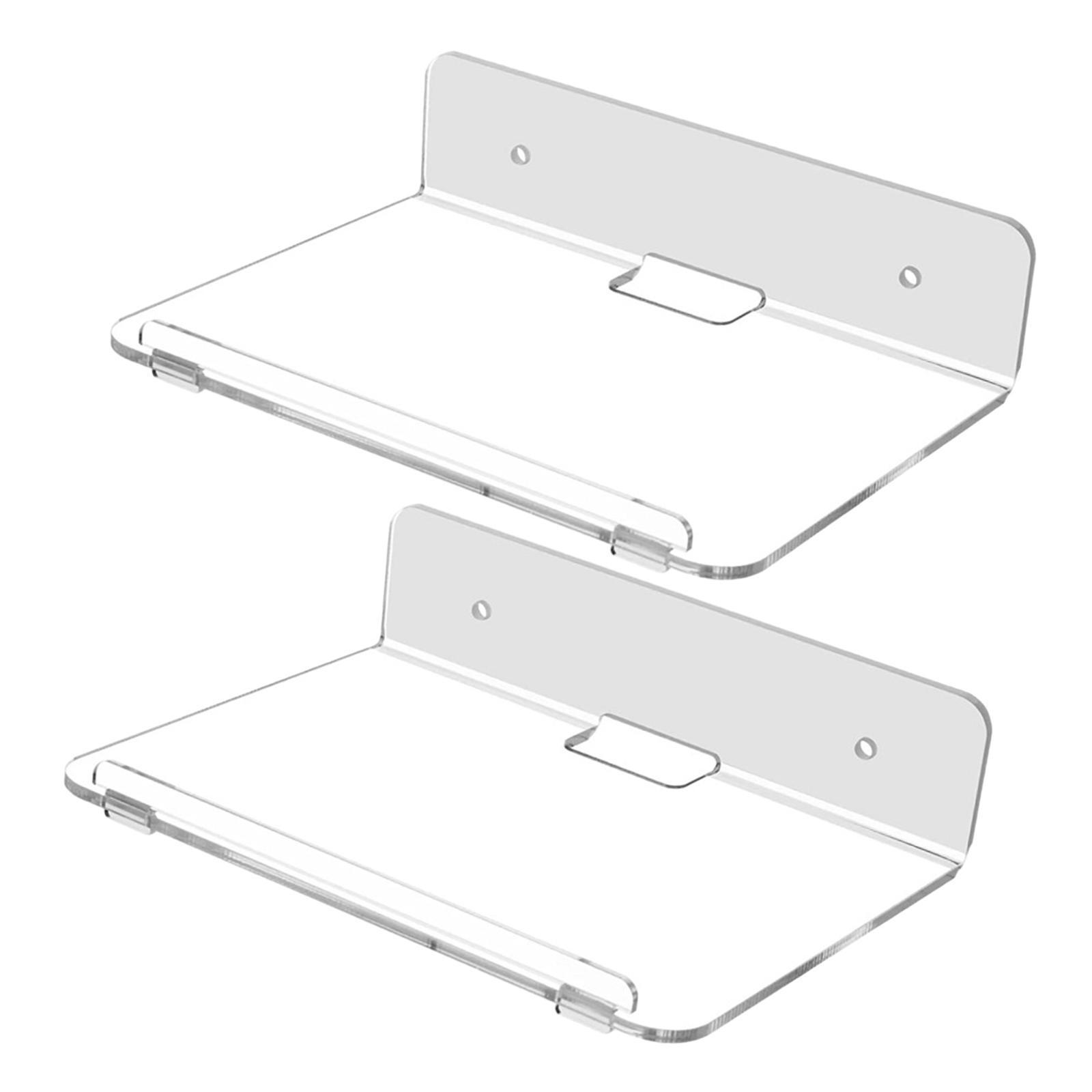 2x Floating Wall Shelves Wall Mounted Floating Shelf for Monitor Living ...