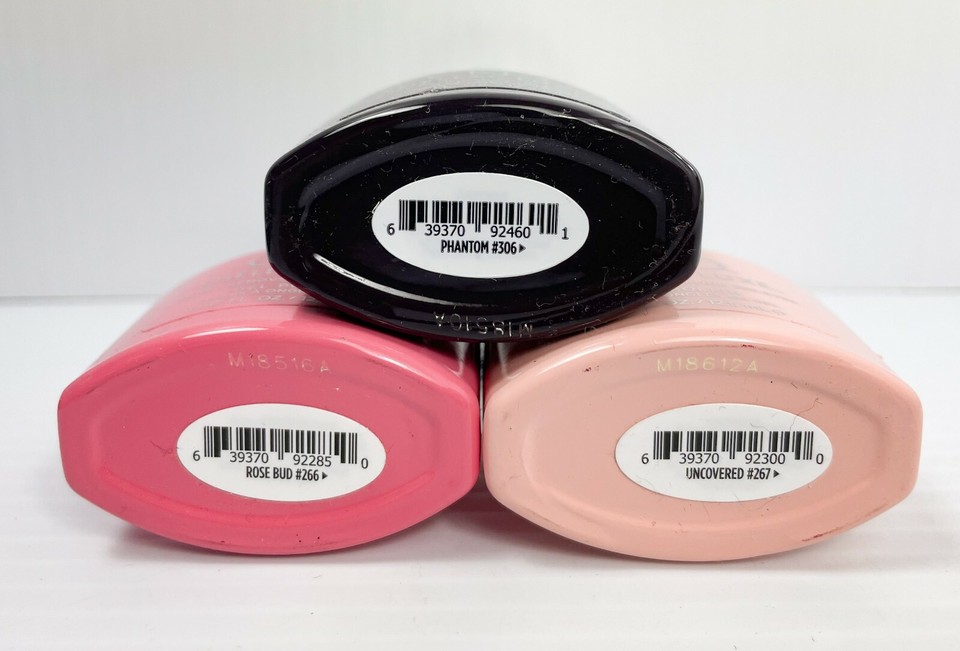 New (3) CND SHELLAC LUXE 60 Sec Removal GEL POLISH- Rosebud, Uncovered ...