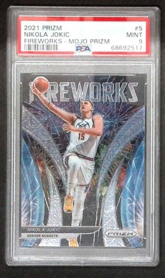 2021-22 Prizm Nikola Jokic Fireworks Mojo Prizm /25 PSA 9 | eBay