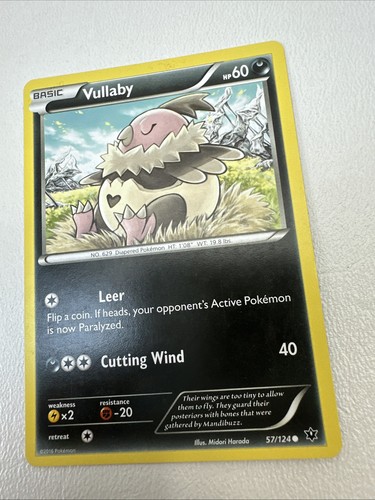 Vullaby 57/124 XY - Fates Collide Common - Pokemon TCG Card 2016 LP | eBay