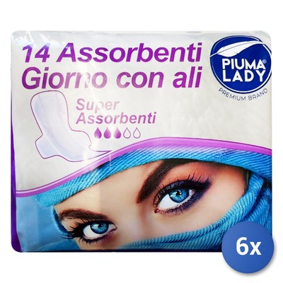 6x Piuma Lady Ali 14 Pezzi Super Assorbente | eBay