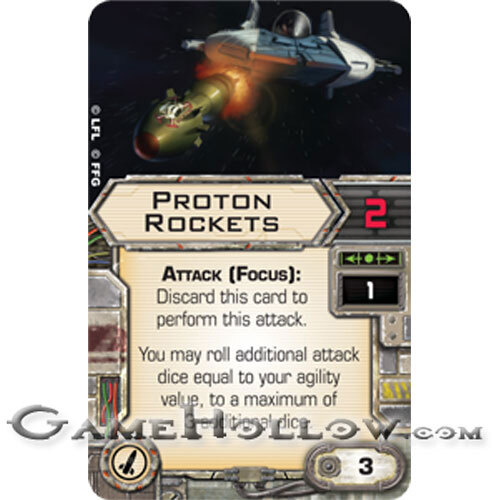 Star Wars Miniatures X-Wing Upgrade Card PROTON ROCKETS Missile | eBay